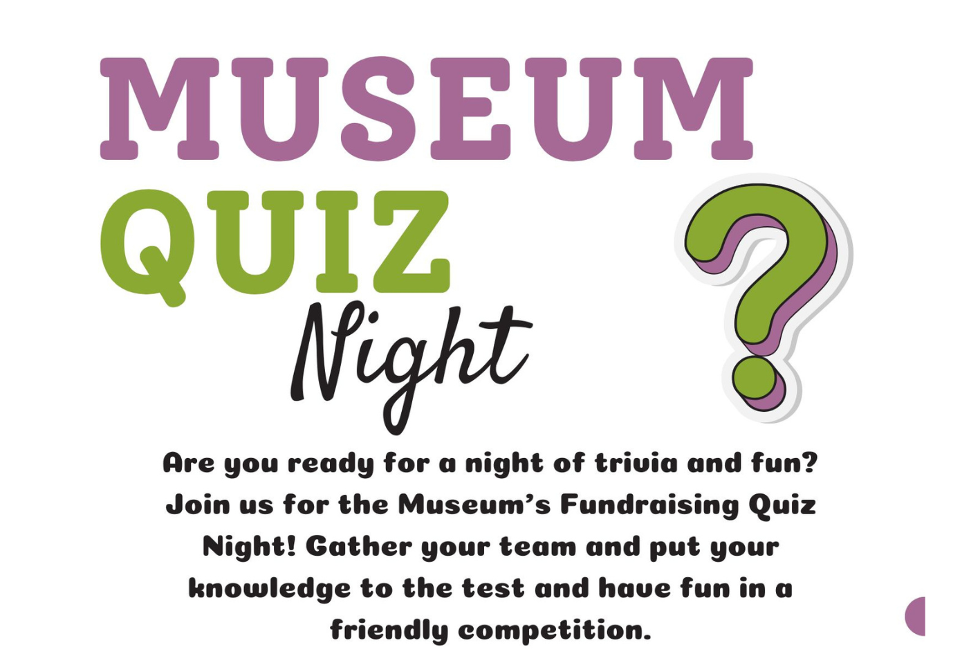 Museum Quiz Night - Ware Museum